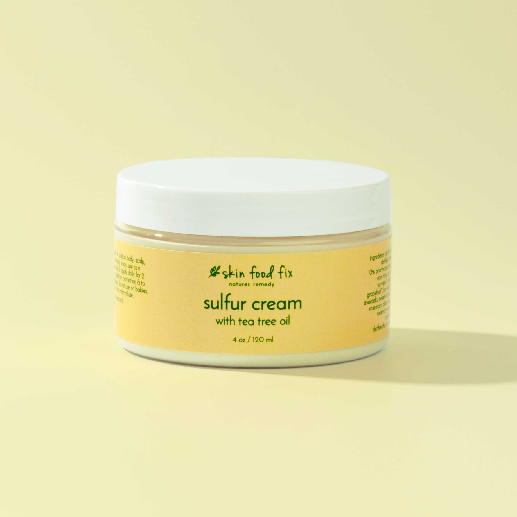 All-Natural Sulfur Cream for Scabies, Demodex Mites, Fungal Acne ...